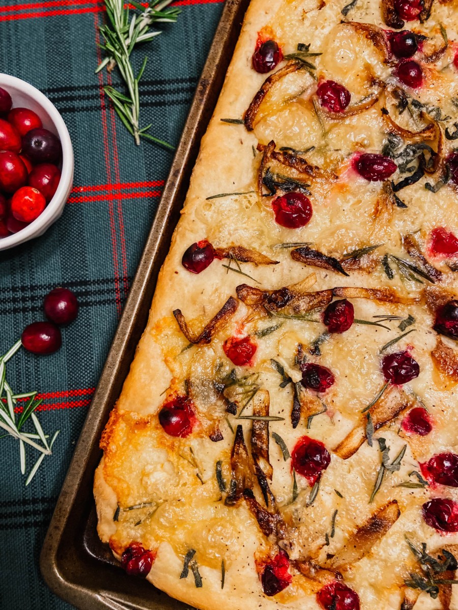 Holiday Focaccia Bread - Layers of Flavor